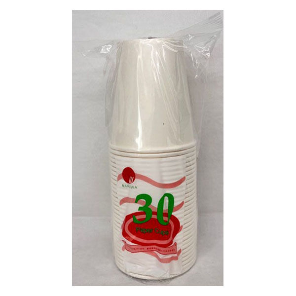 まるわ 紙カップ ホワイト 205ml MH-427 4903673612937 1セット(1袋(30個入)×80)（直送品） - アスクル