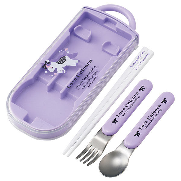 スケーター TACC2AG 抗菌 食洗機対応 スライド式トリオセット 【ラブユニコーン】 670695-TACC2AG 1個（直送品） - アスクル