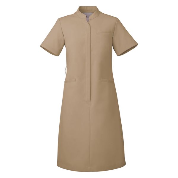 uka（ウカ） medical uniform study ワンピース レディス 半袖 サンドベージュ L UM401-SB 1枚（直送品） - アスクル