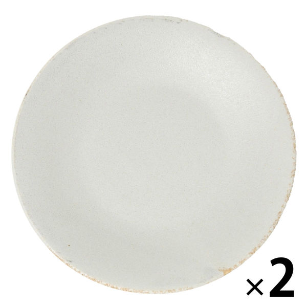 【LAKOLE/ラコレ】 美濃焼きSLIMプレート（S） グレー 1セット（1枚×2） - アスクル