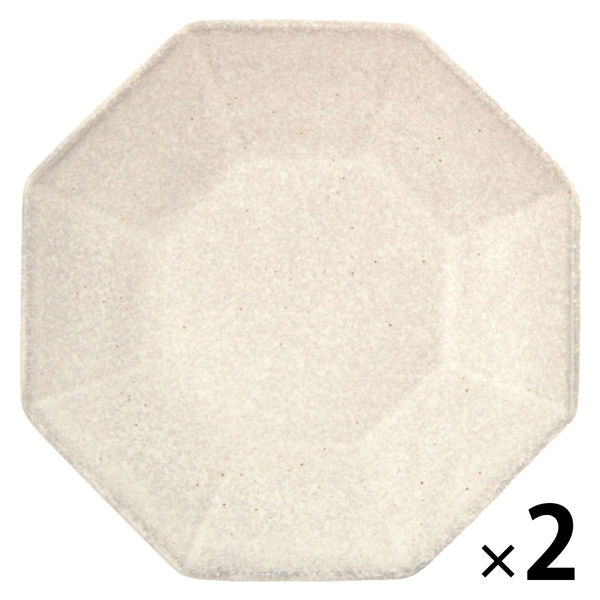 HAKKAKUプレート（S） アイボリー 1セット（1枚×2） LAKOLE/ラコレ - アスクル