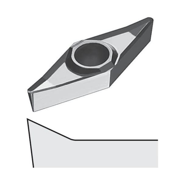 ダイジェット工業 ダイジェット スローアウェイチップ VCGT110301FN-ALUAK10 1セット(10個) 176-0589（直送品 ...