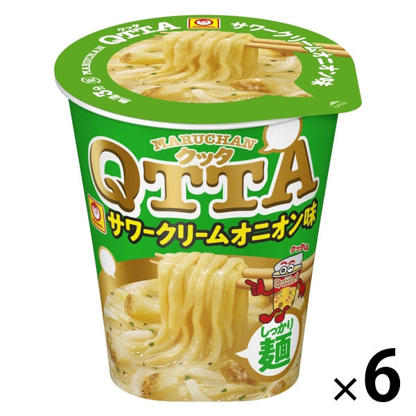 MARUCHAN QTTA サワークリームオニオン味82g 1セット（1個×6） 東洋水産 - アスクル