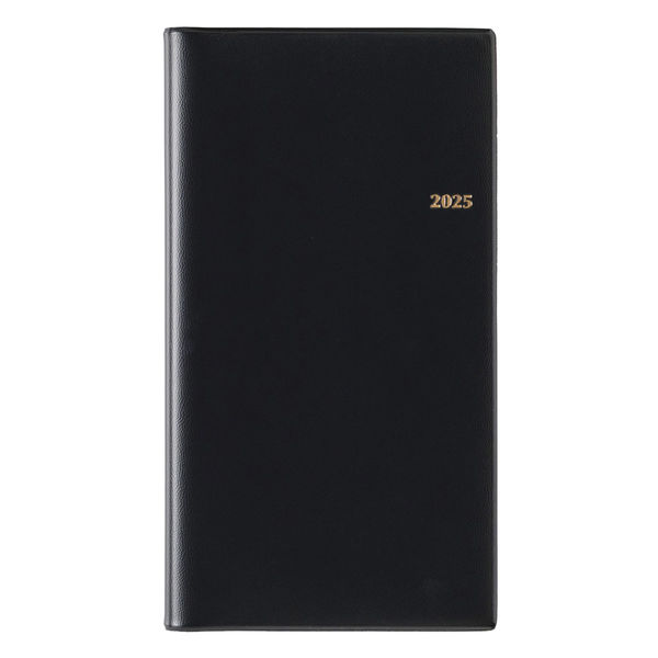 日本能率協会マネジメントセンター 【2025年4月版】NOLTY エクセル8 スリム 片側1週間+ノート 黒 9033 1冊（直送品） - アスクル