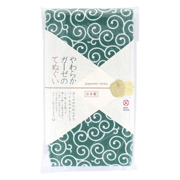 日繊商工 ジャパニーズスタイル やわらかガーゼてぬぐい からくさ 約34×90cm 1枚入 JS-6140 1箱(1枚入)（直送品） - アスクル