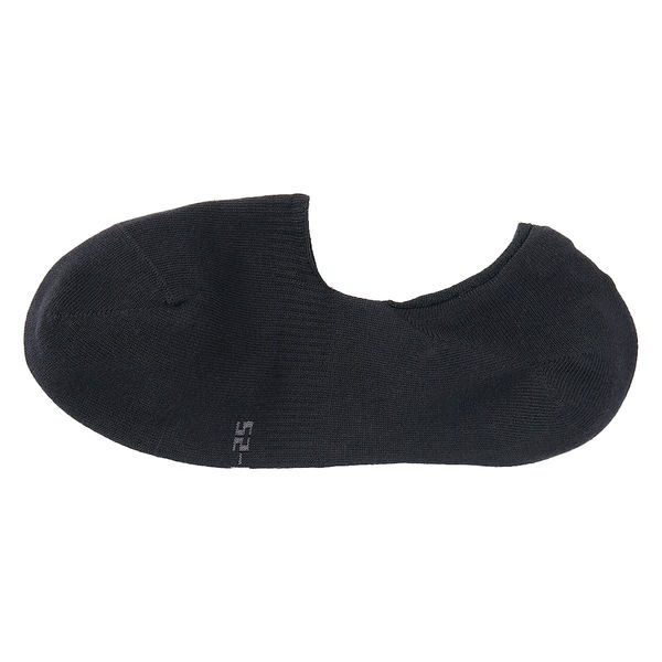 【レディース】無印良品 婦人 かかと滑り止め付き 薄手 フットカバー 23～25cm 黒 良品計画 - アスクル