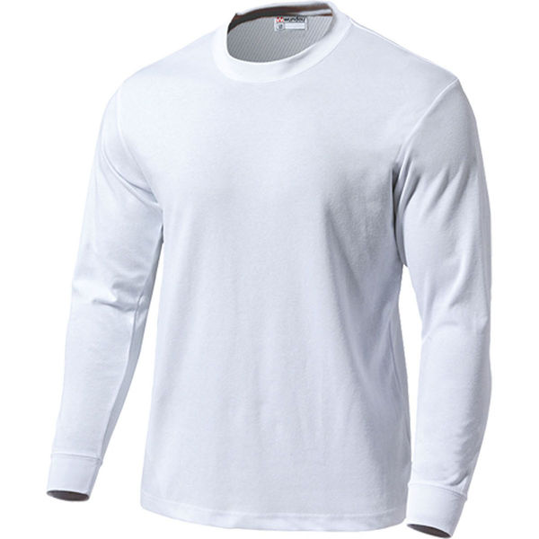 wundou(ウンドウ) スクール長袖Tシャツ XL ホワイト P250W 1枚（直送品） - アスクル