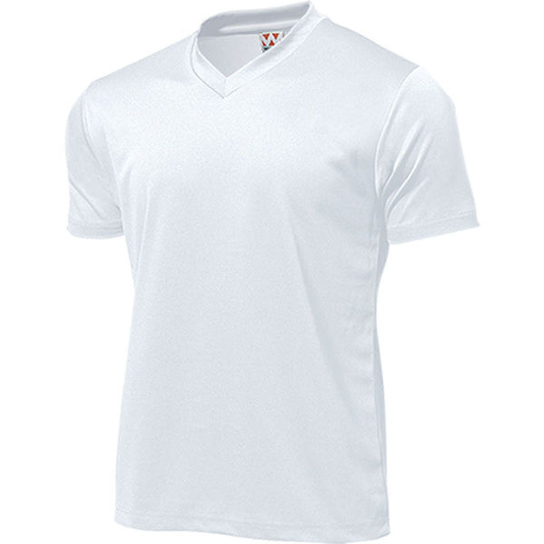 wundou(ウンドウ) ドライライトVネックTシャツ XL ホワイト P390 1セット（2枚）（直送品） - アスクル