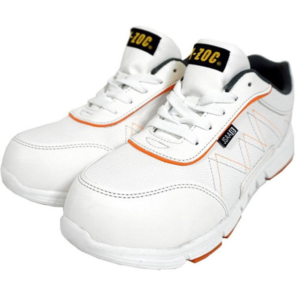 ケイゾック セーフティスニーカー(ヒモ) ホワイト 26.5cm KZS-1700 1足（直送品） - アスクル