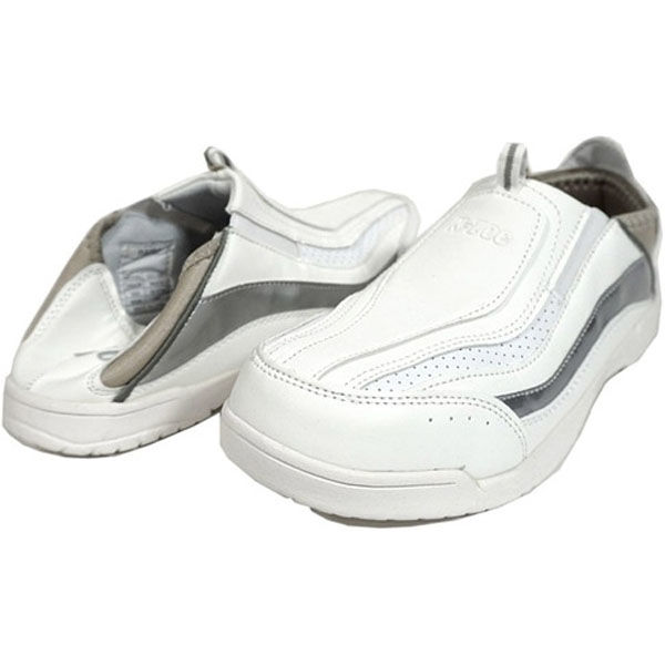 ケイゾック セフティシューズ(スリッポン) ホワイト 26.5cm KZS-100 1足（直送品） - アスクル
