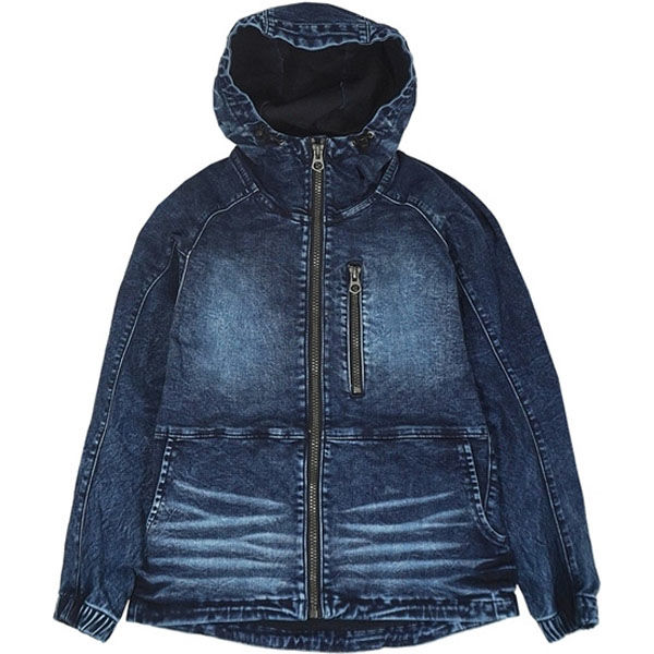 ケイゾック デニムジップアップパーカー ネイビー L GKW-9201 1着（直送品） - アスクル
