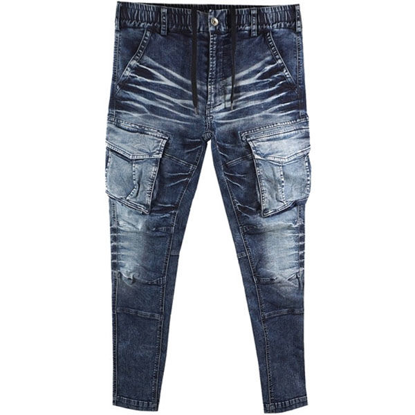 ケイゾック デニムカーゴパンツ ネイビー 4L GKW-5103 1本（直送品） - アスクル