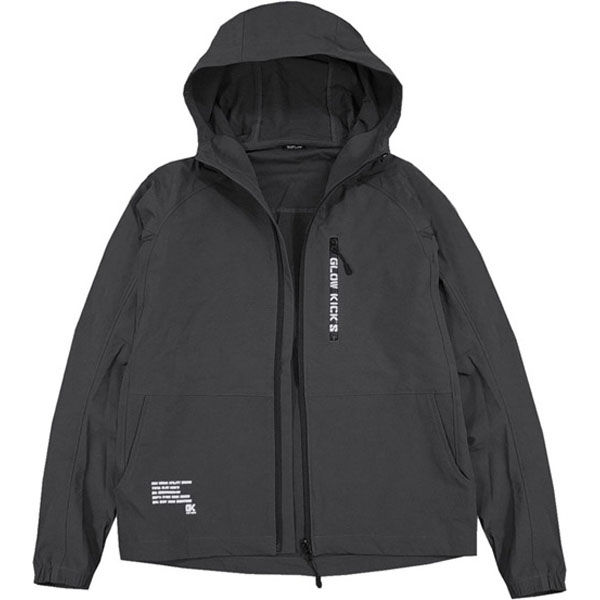 ケイゾック ジップアップパーカー ブラック LL GKW-9001 1着（直送品） - アスクル