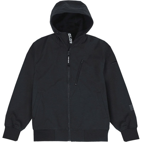 ケイゾック 長袖パーカー ブラック L GKW-2100 1着（直送品） - アスクル