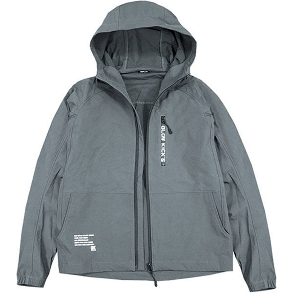 ケイゾック ジップアップパーカー グレー M GKW-9001 1着（直送品） - アスクル