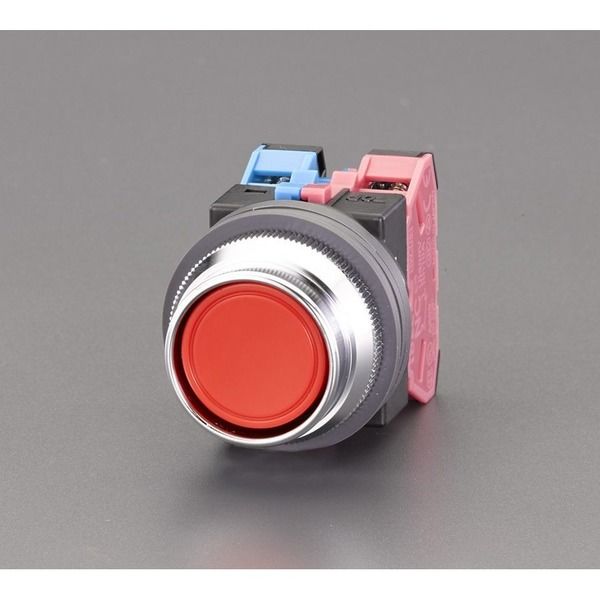 エスコ 1aー1b/30mm 押しボタンスイッチ(突型フルガード/赤) EA940D-23A 1個（直送品） - アスクル