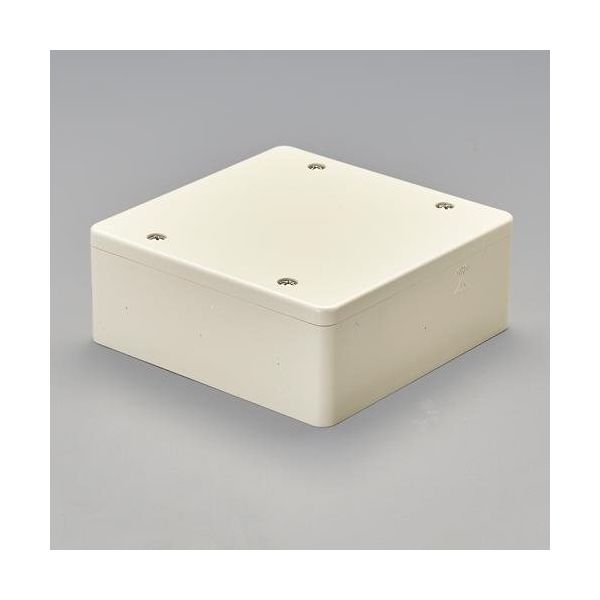 エスコ [防雨型] 大形四角アウトレットボックス(浅型/ノック無) EA947HB-133 1個（直送品） - アスクル
