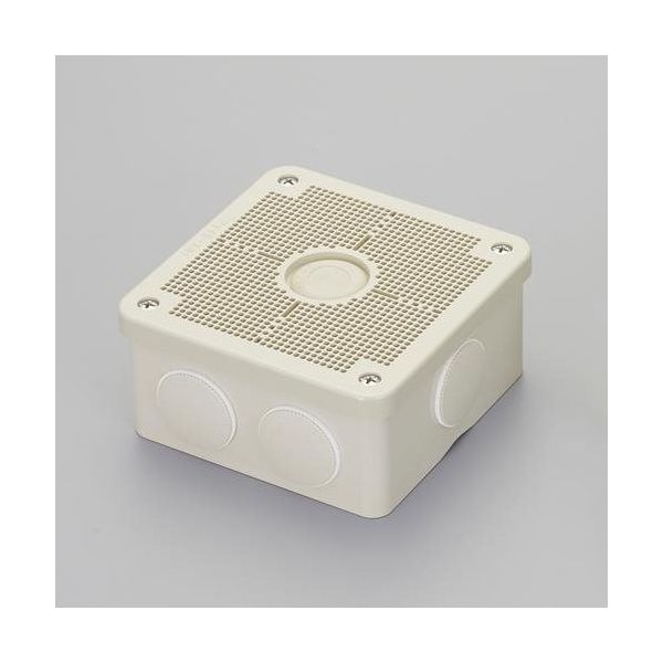 エスコ [防雨型] 防犯カメラ取付ボックス(ノック付/ベージュ) EA947HB-201 1個（直送品） - アスクル