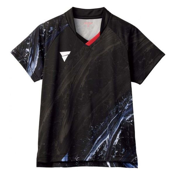 VICTAS(ヴィクタス) 卓球 ゲームシャツ V-NLGS408 L グレー 512404 1枚（直送品） - アスクル