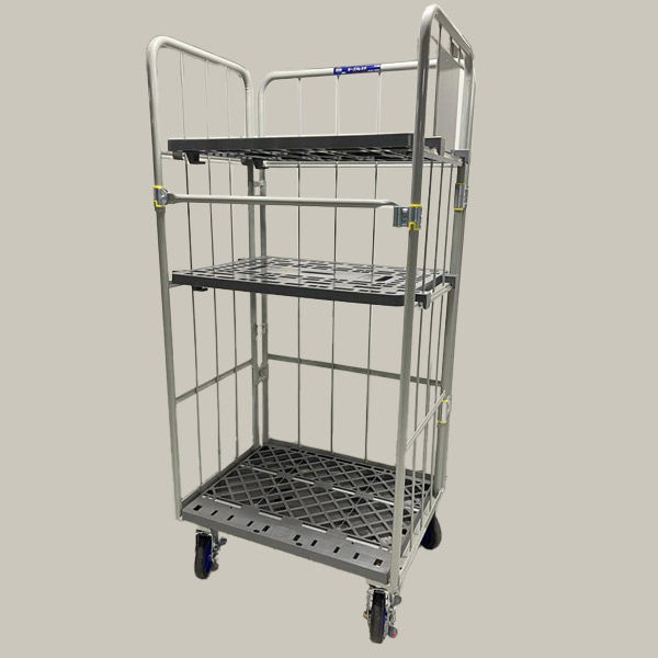 ワコーパレット カーゴプレスタ・エアキャスター仕様中間棚2枚付 WKP-8060-ATN2 1台（直送品） - アスクル