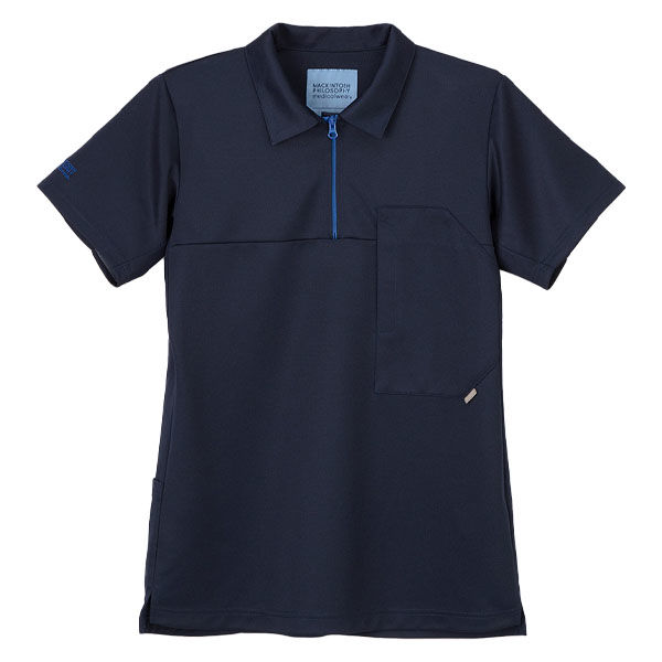 ナガイレーベン MPユニセックスニットシャツ ネイビー S MPJ-3992 1枚（取寄品） - アスクル