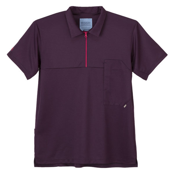 ナガイレーベン MPユニセックスニットシャツ プラム BL MPJ-3992 1枚（取寄品） - アスクル