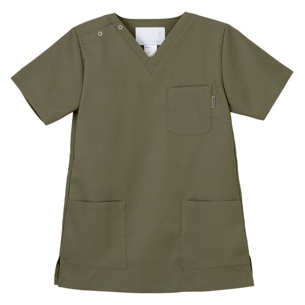 ナガイレーベン 男女兼用スクラブ オリーブ BL CPP-5332 1枚 スクラブ（取寄品） - アスクル