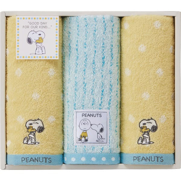 シャディ 【2箱セット】スヌーピーハグ フェイスタオル3枚セット 25-0116-040 1セット(2箱)（直送品） - アスクル