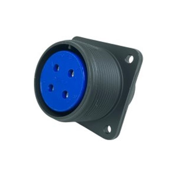 第一電子工業 MS非防水丸形 ボックスレセプタクル ハンダ付け結線用コネクタ メス 4芯 D/MS3102A20-4S 1個（直送品） - アスクル