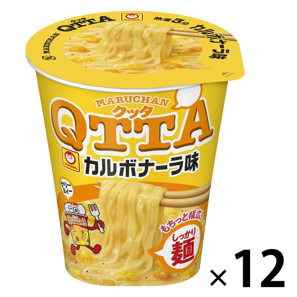 マルちゃん QTTA カルボナーラ味 76g/カップ麺 1セット(1個×12) 東洋水産 - アスクル