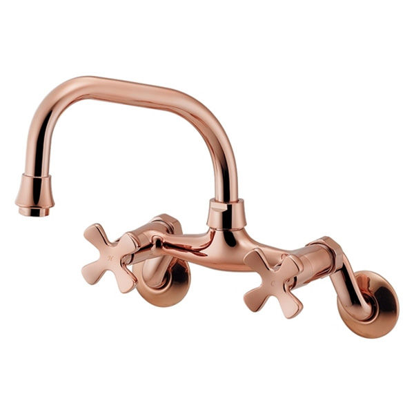 カクダイ 2ハンドル混合栓 KB 124-109-BR 1個（直送品） - アスクル