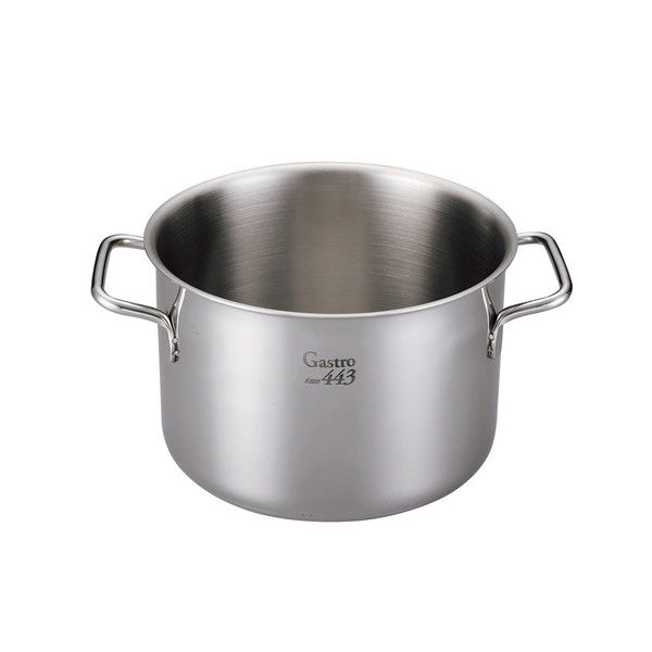 Gastro 443 半寸胴鍋（蓋無）20cm 7685000 江部松商事（取寄品） - アスクル