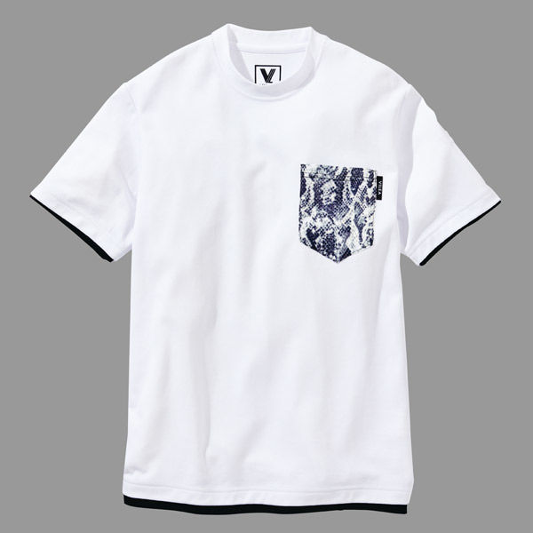 HOOH VILEA レイヤード風半袖Tシャツ(裏綿) 515 ホワイト LL 村上被服 1セット（2着入）（直送品） - アスクル