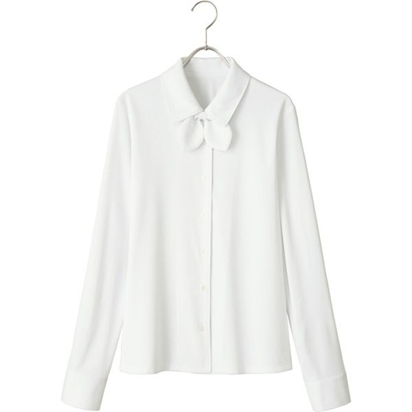 チクマ ブラウス リボン付き（長袖） AR1472-1-11（直送品） - アスクル
