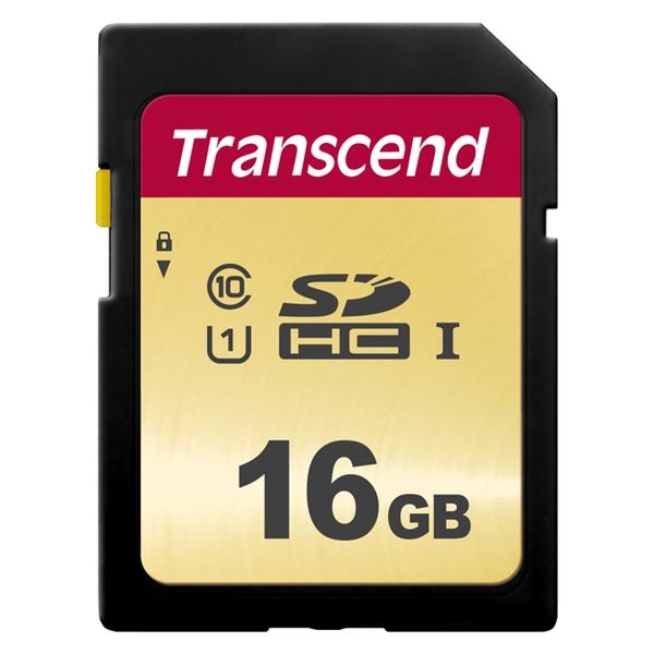 Transcend（トランセンド）SDHCカード 16GB SD MLC TS16GSDC500S 1個 - アスクル