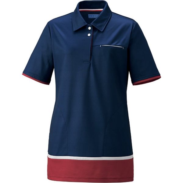 KAZEN レディスニットシャツ(チュニック) KZN233-18-S 1枚（直送品） - アスクル