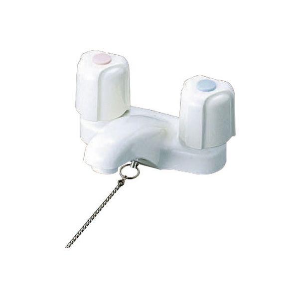 KVK KM66 洗面2ハンドル混合栓 栓付 通販 - アスクル