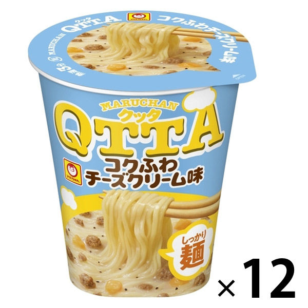 東洋水産 マルちゃん MARUCHAN QTTA（クッタ） コクふわチーズクリーム味 1セット（12個） - アスクル