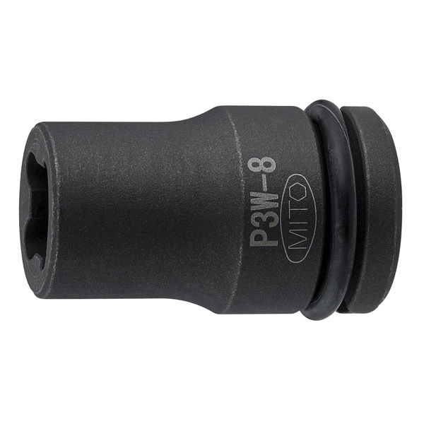 水戸工機 3/8 インパクトレンチ用ソケット P3W-14 1個（直送品） - アスクル