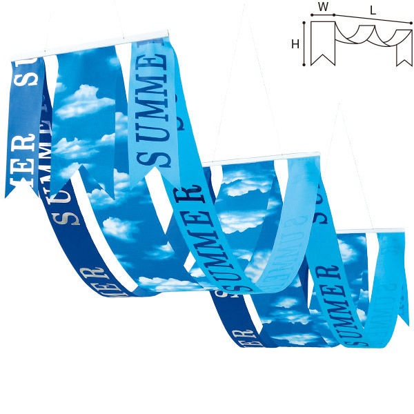 アルファ サマー2連ペナント TA2-0207 1個（直送品） - アスクル