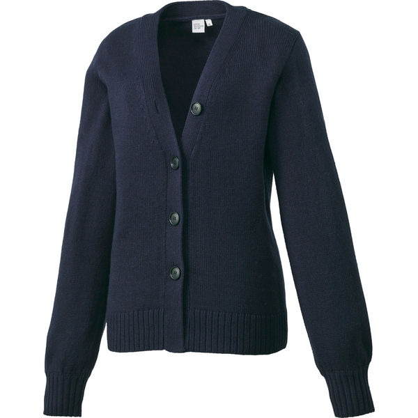 チトセ カーディガン 女性用 ダークネイビー S DOM-0043 1枚（取寄品） - アスクル