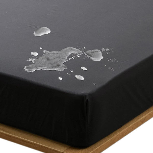 AQUA ナイスガードプラス サイドまでしっかり防水シーツ 1600×2000×350mm ブラック 58420410 1枚（直送品） - アスクル