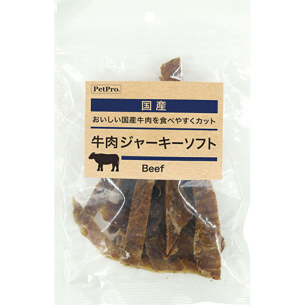 ペットプロジャパン 国産おやつ 牛肉ジャーキー ソフト 85g 289189 1個（直送品） - アスクル