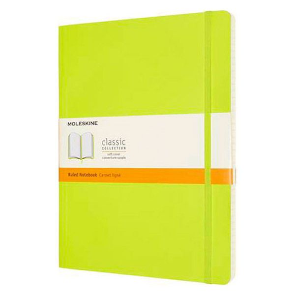 モレスキン クラシック ノートブック ソフト ルールド(横罫) XL レモングリーン QP621C2 1冊（直送品） - アスクル