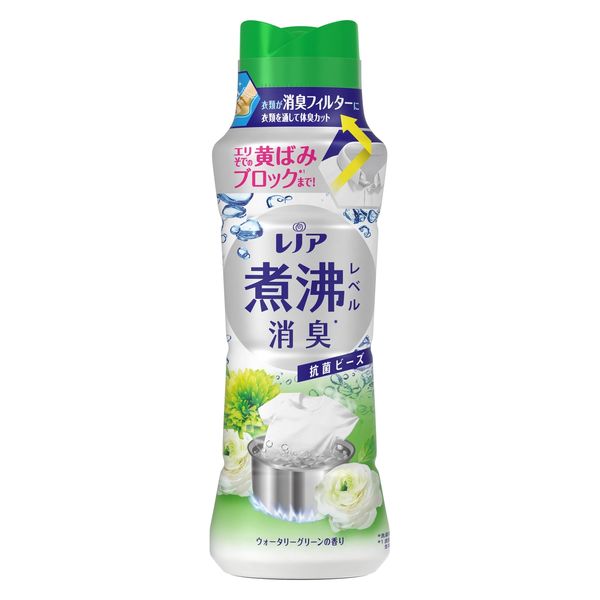 P＆G レノア煮沸レベル消臭抗菌ビーズ ウォータリーグリーンの香り本体 4987176178794 420ml×6点セット（直送品） - アスクル