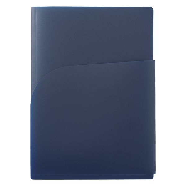 リヒトラブ SELFANA ソリッドホルダー A4 ネイビーブラック F7201-11 1セット(5枚)（直送品） - アスクル