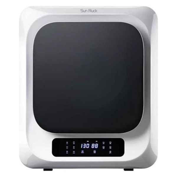 イー・エム・エー 小型衣類乾燥機 3KG 静音 UV除菌脱臭 壁掛けOK 工事不要 ホワイト SR-ASMN205-W 1台（直送品） - アスクル