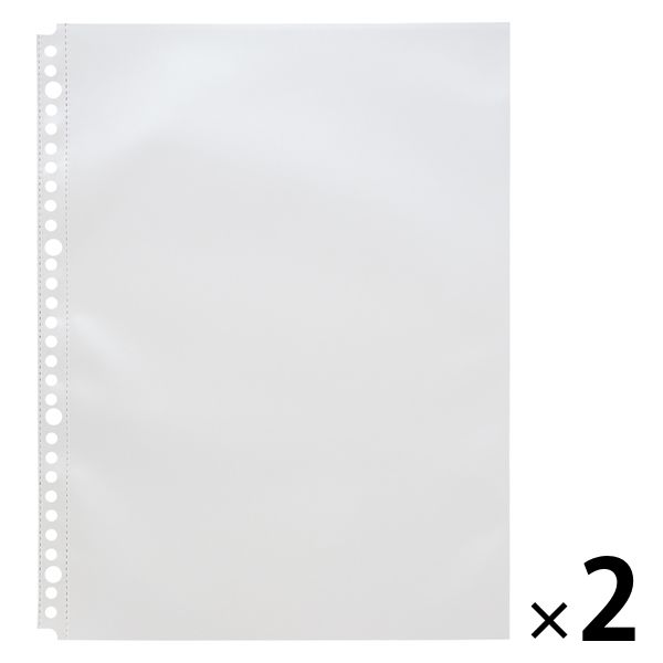 myfa（ミファ）コレクションポケット A4 30穴 パンフレット用 10枚入 1セット（2袋） LIHIT LAB. - アスクル