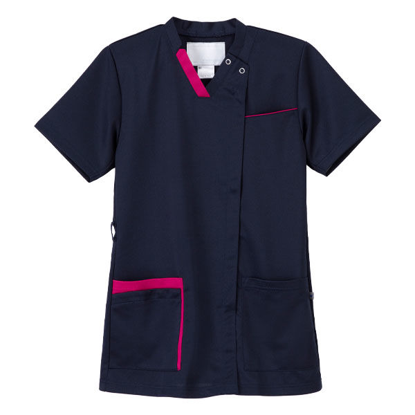 ナガイレーベン 男女兼用スクラブ ネイビー+ピンク BL JD-5107 1枚 スクラブ（取寄品） - アスクル