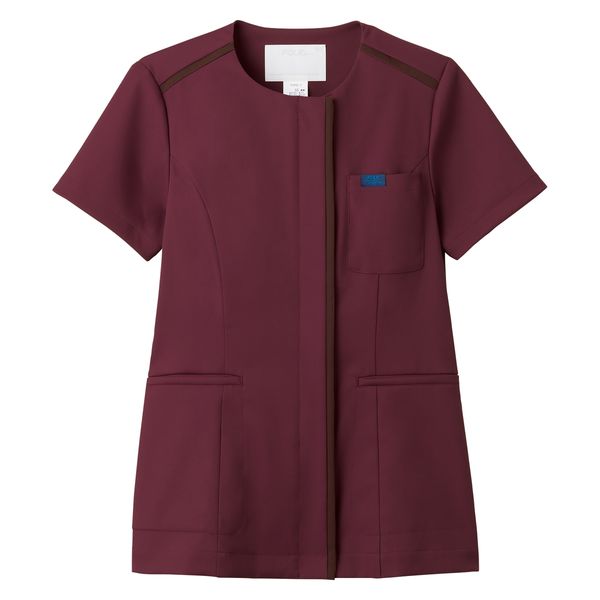 フォーク ジップスクラブ バーガンディ 3L 7100SC-16-3L 1枚 スクラブ（直送品） - アスクル